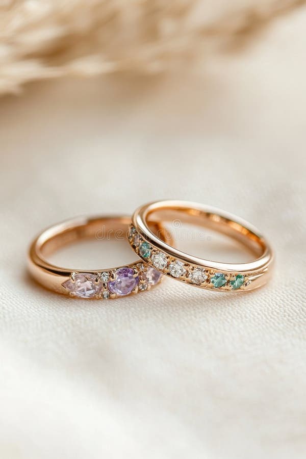 Gem-sprinkled Fantasy Wedding Ring Showcases Colorful Gemstones and ...