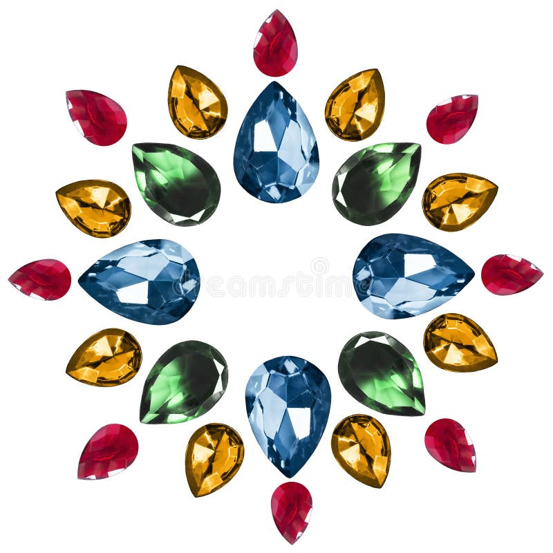 Gem stones isolated stock photo. Image of color, beautiful - 73087596