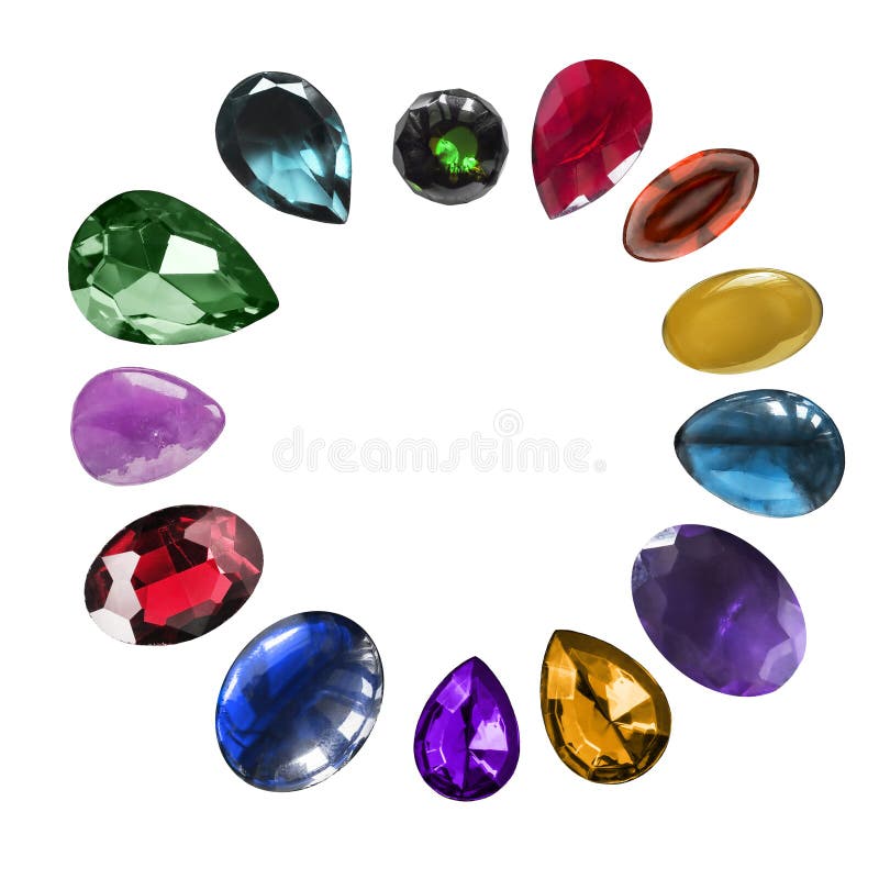 Gem stones isolated stock photo. Image of glamorous, glamour - 73087638