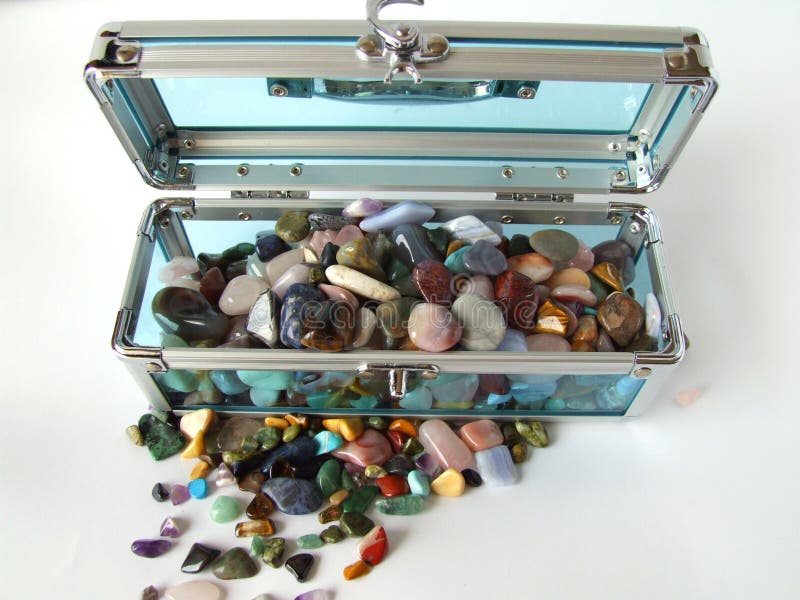 Gem treasure chest stock photo. Image of natural, jewels - 1894276