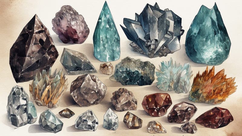 Gem Variety stock photo. Image of material, arts, variety - 274442410