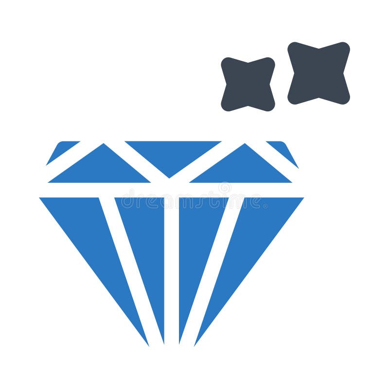 Gem Vector Glyph Color Icon Stock Illustration - Illustration of ...