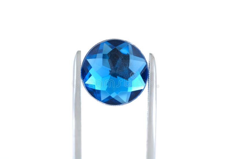 Gema azul imagen de archivo. Imagen de joyero, aislado - 407921