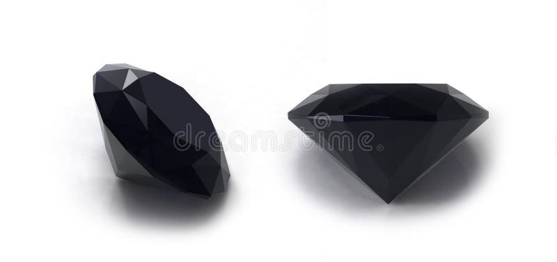 Piedra Preciosa Negra Del Zafiro Stock de ilustración - Ilustración de ...