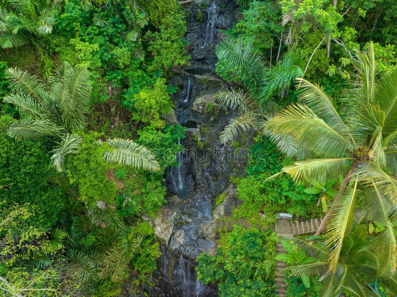 Gembleng Waterfall in Bali Island Stock Photo - Image of place, humid ...