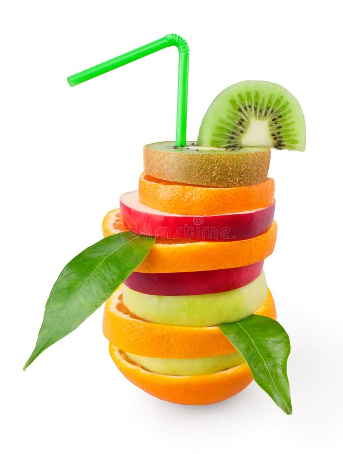 Gemengd tropisch fruit stock afbeelding. Image of appel - 24451569