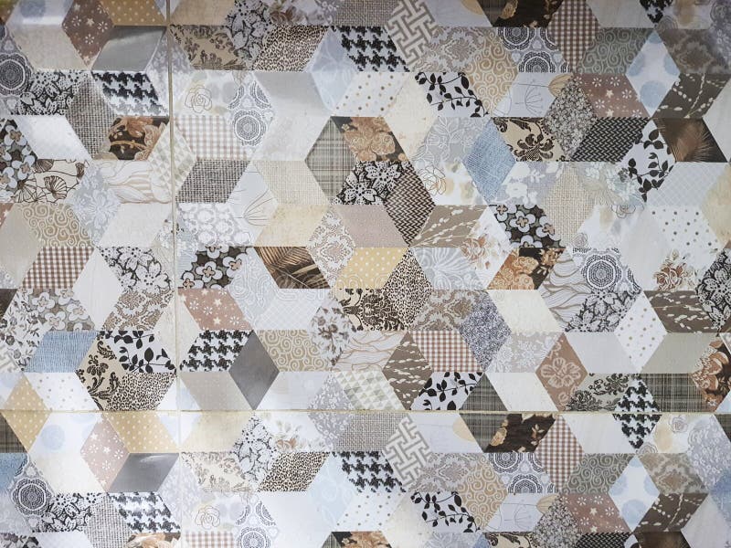 Gemeometric Patchwork Ceramics, Enameled Coating with Relief, Creative ...