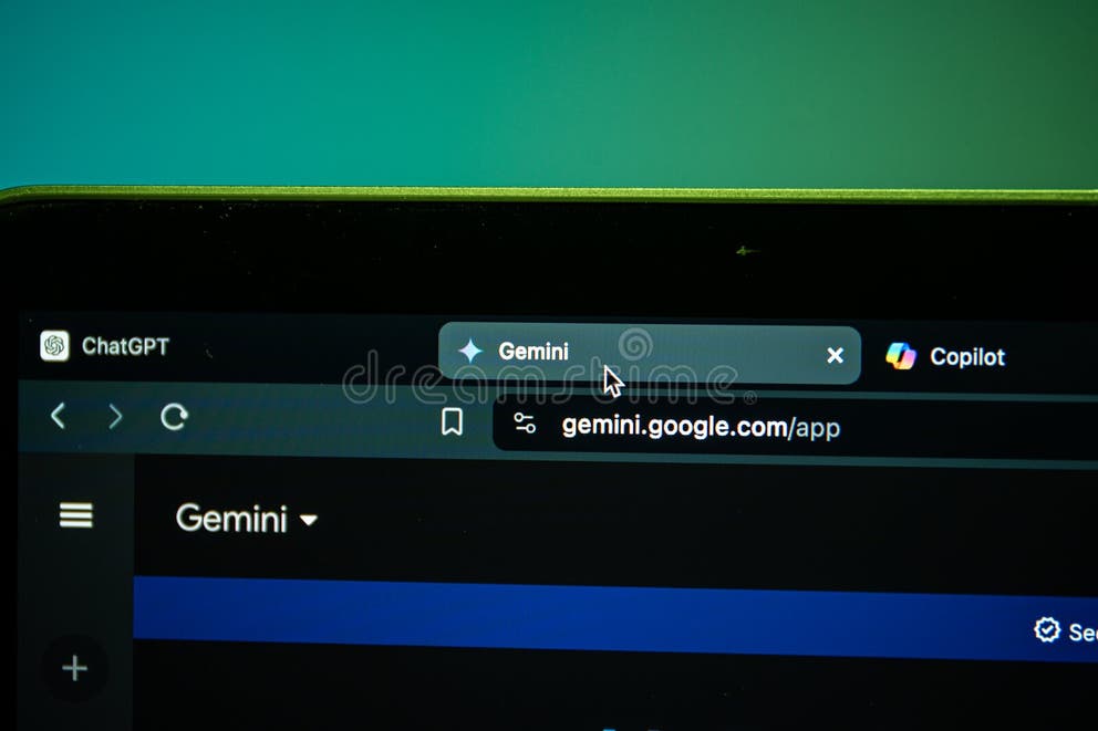 Gemini, CoPilot, ChatGPT AI Chatbots Opened on Computer Screen Editorial Photo - Image of logo ...