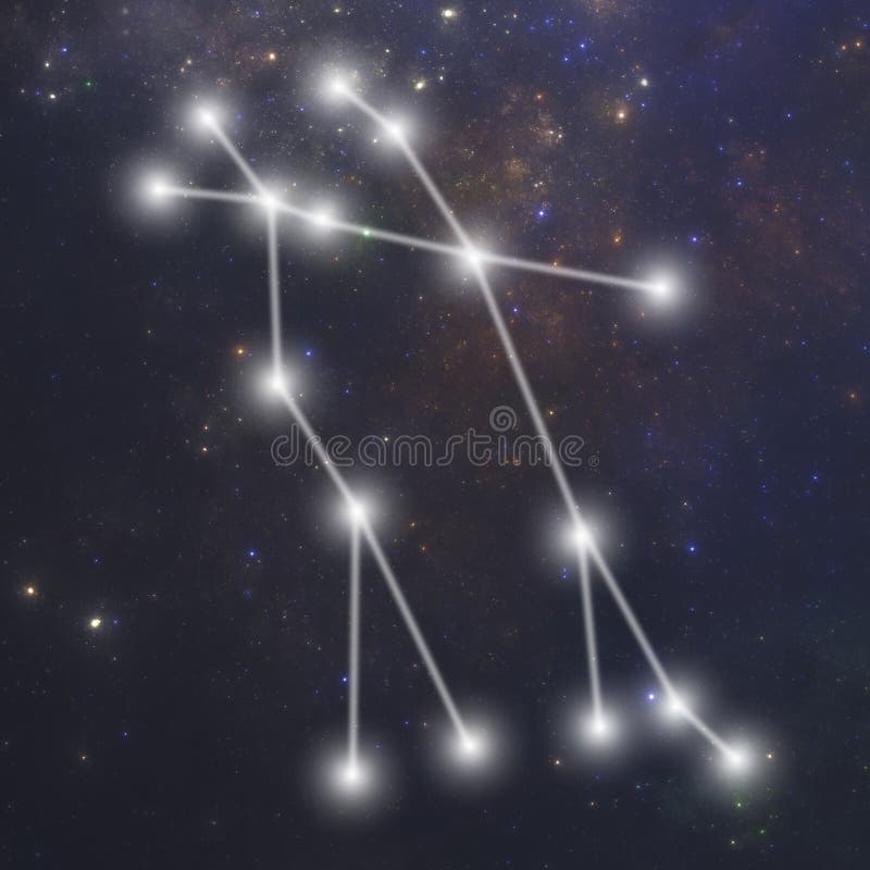 Gemini stock illustration. Illustration of galaxy, astrology - 101104812