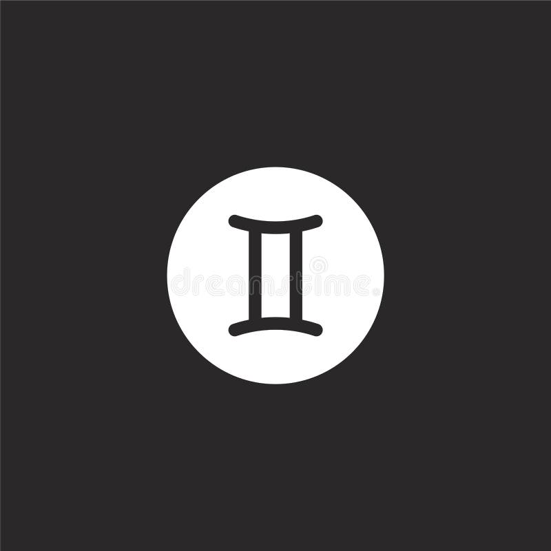 Gemini Icon. Filled Gemini Icon for Website Design and Mobile, App ...