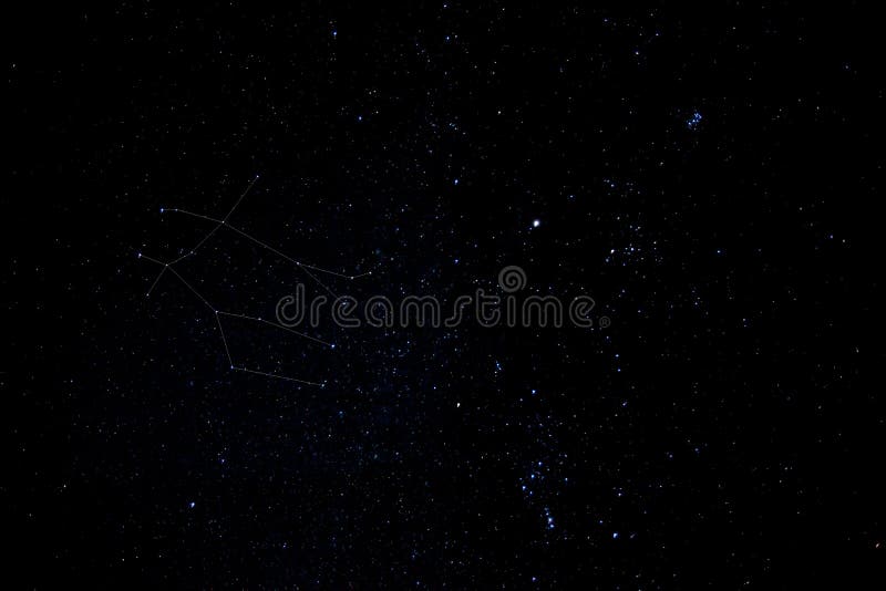 Gemini real sky stock image. Image of constellation, aquarius - 27197415