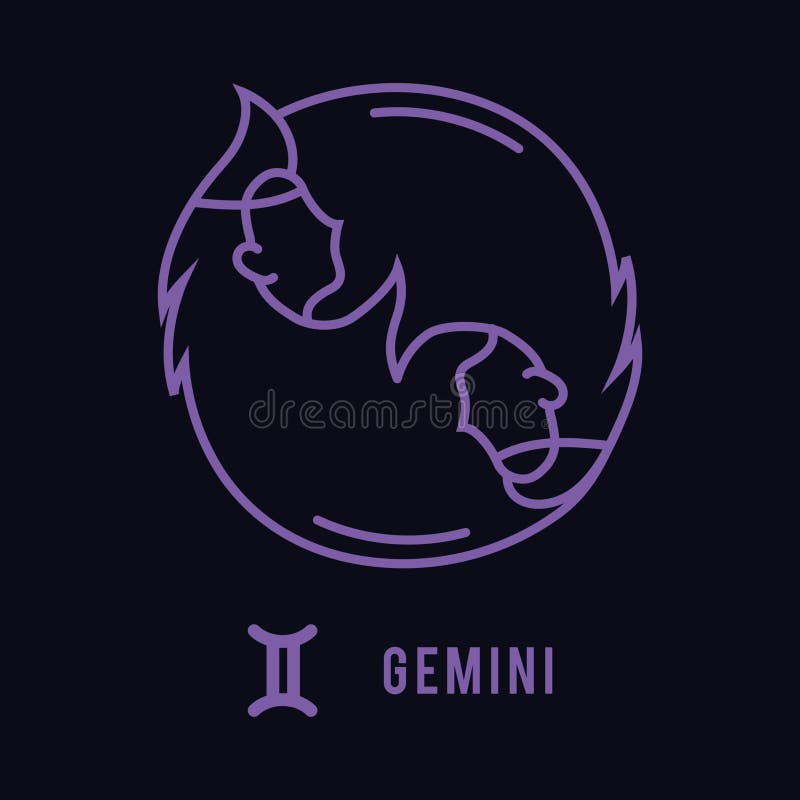 Gemini. Vector Illustration Decorative Design Stock Vector ...