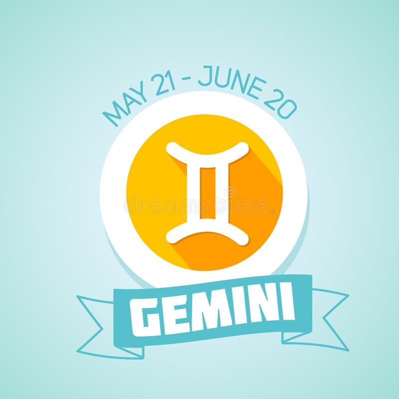 Gemini zodiac sign stock illustration. Illustration of horoscope - 79232090