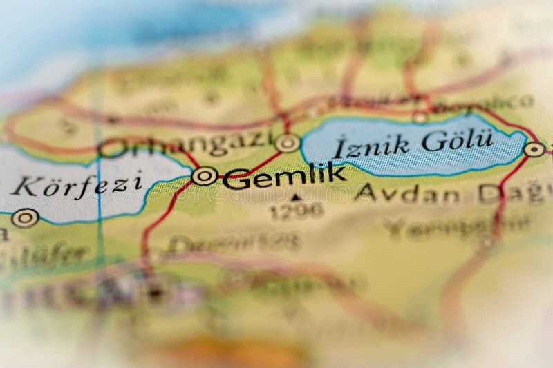 Gemlik, Turkey Highlighted on a World Map Stock Image - Image of ...