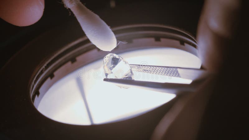 Diamond Under Magnifying Glass Stock Footage - Video of jewel, quality ...