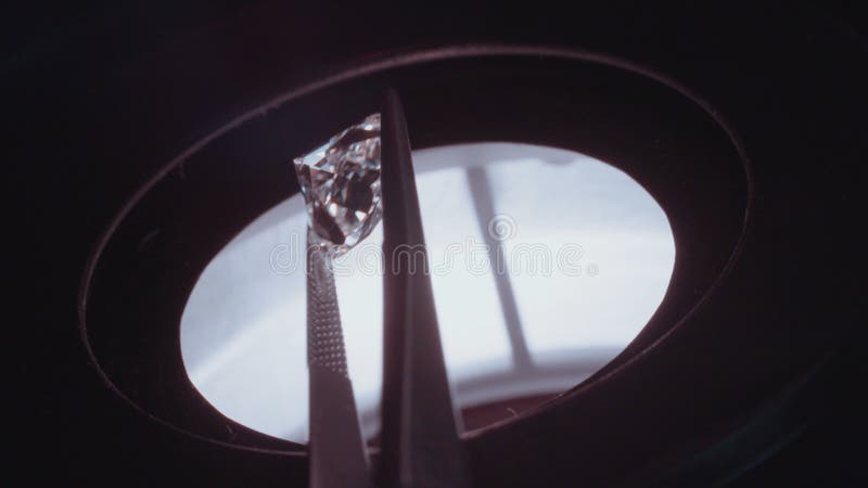 Diamond Under Magnifying Glass Stock Footage - Video of precious, rich ...