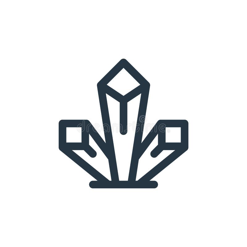 Gems Icon Vector from Videogame Elements Concept. Thin Line ...