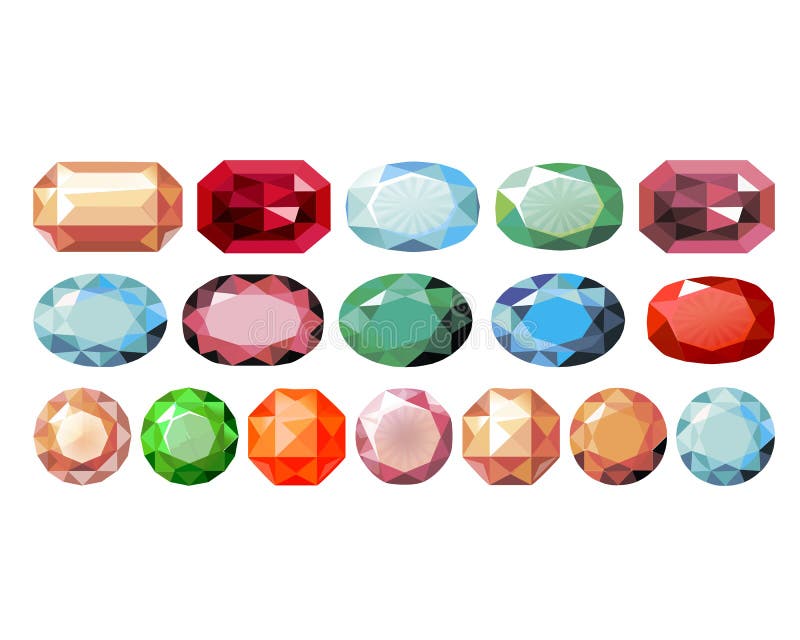 Gems stock illustration. Illustration of shiny, color - 49957880