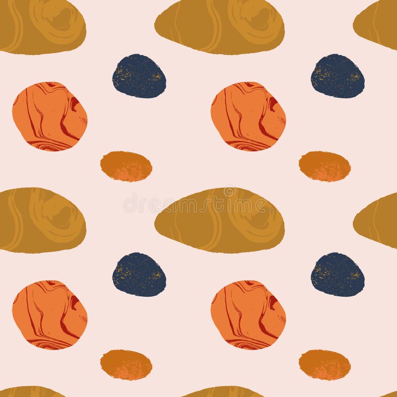 Gems, Texture Stones or Minerals Seamless Pattern. Isolated Collage ...