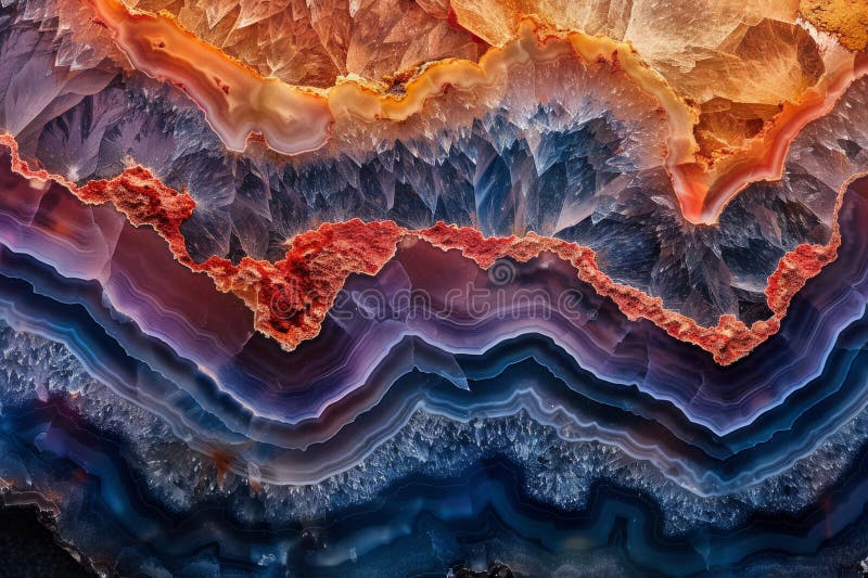 Gemstone Agate Color Gradient Pattern Stock Photo - Image of agate ...