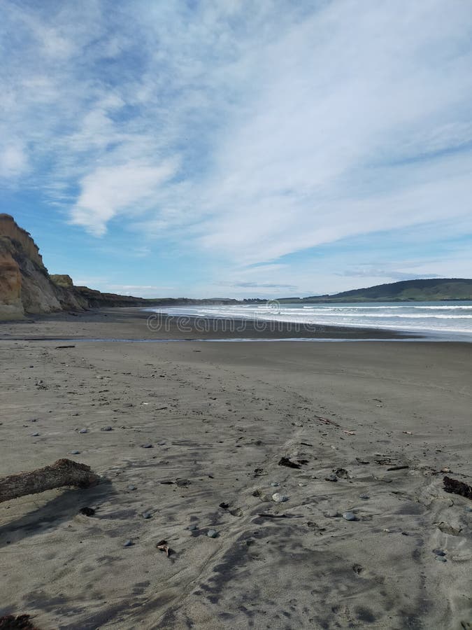 Gemstone Beach in Southland Stock Image - Image of beach, horizon ...