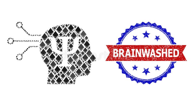 Gemstone Composition Mental Programming Icon and Scratched Bicolor ...