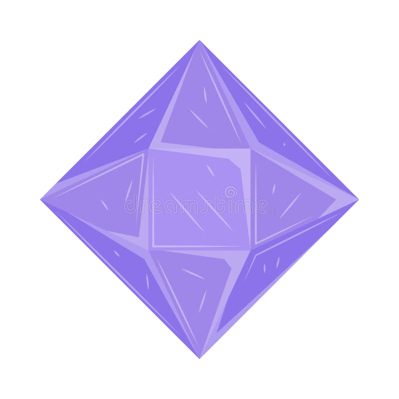 Gemstone crystal icon stock vector. Illustration of gemstone - 261008745