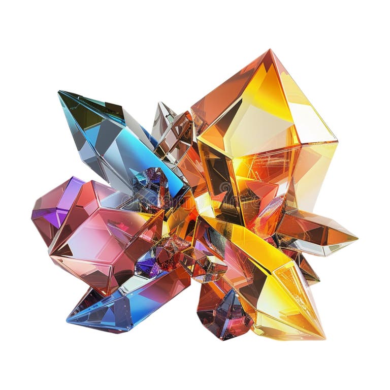 Gemstone Crystal on Transparent Background - Ai Generated Stock ...