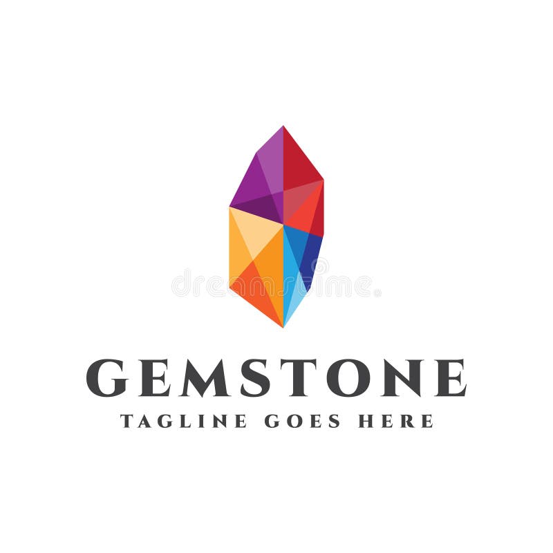 Gemstone Jewelry Logo Design Stock Vector - Illustration of label ...