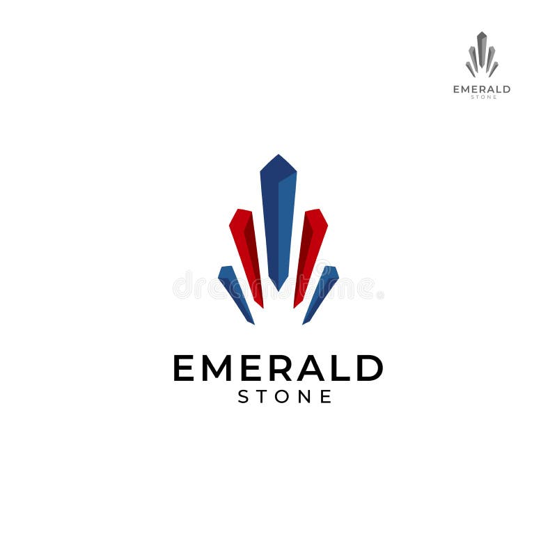 Luxury Gemstone Logo Design Template Stock Vector - Illustration of ...