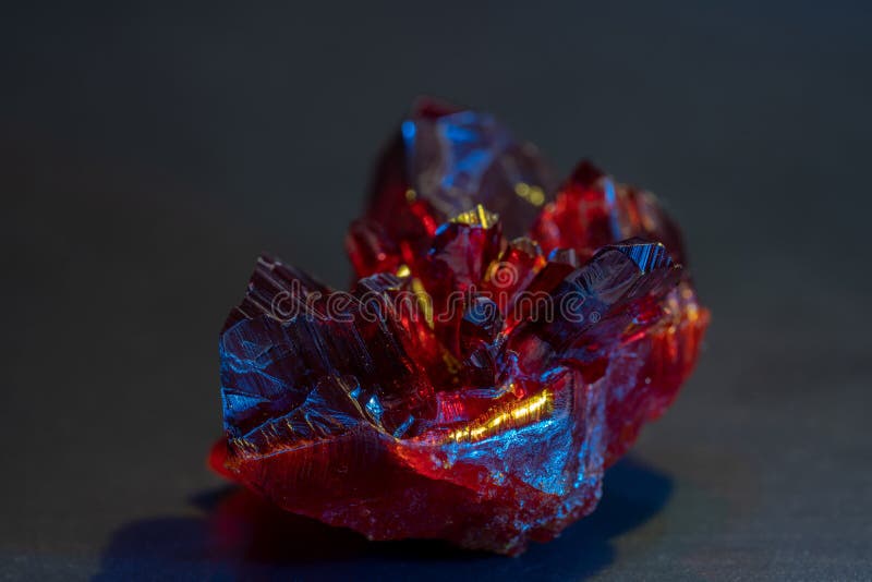 Gemstone Nugget. Transparent Raw Ruby Stock Photo - Image of crystal ...