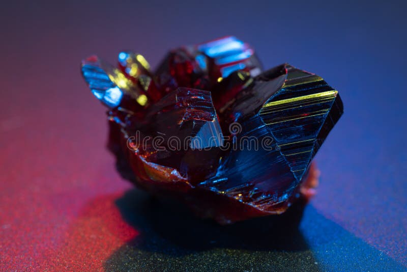 Gemstone Nugget. Transparent Raw Ruby Stock Photo - Image of refraction ...