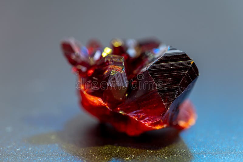 Gemstone Nugget. Transparent Raw Ruby Stock Image - Image of refraction ...