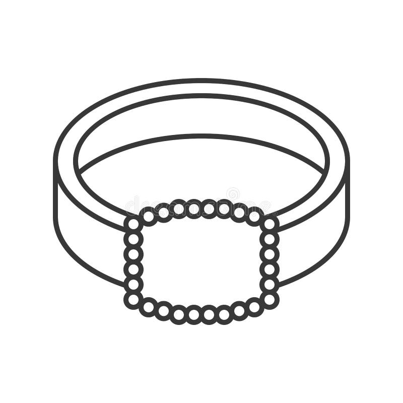Gemstone Ring, Jewelry Related Outline Vector Icon Stock Vector ...