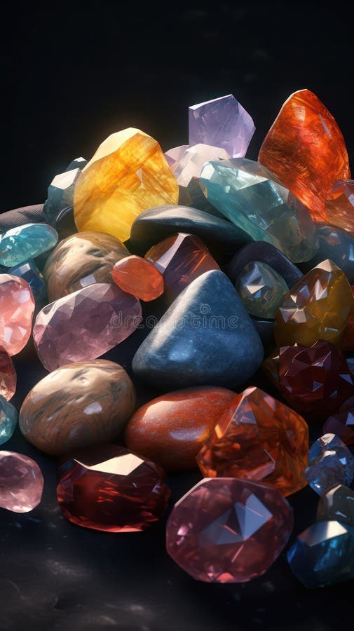 Gemstones in a Dark Space: a Realistic Landscape Style Rendered with ...