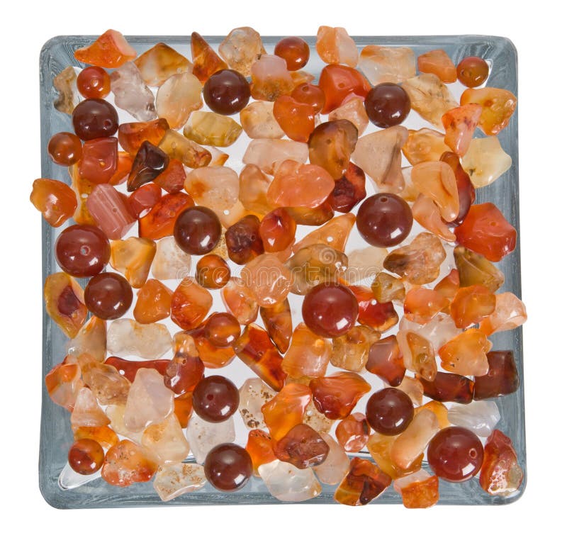 Gemstones on the glass stock photo. Image of beads, closeup - 9087842