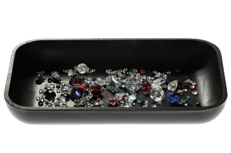 Gemstones in tray stock photo. Image of gems, carats - 273134870