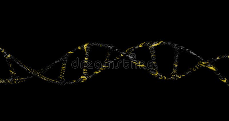 DNA Gene is Moving on a Black Screen. Stock Video - Video of abstract ...