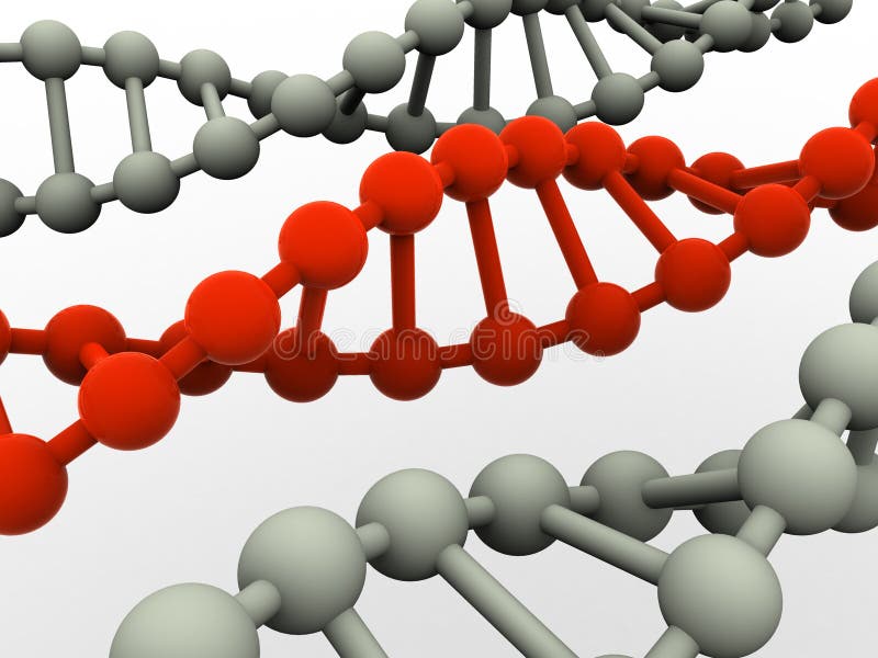Gen in DNA stock abbildung. Illustration von biologie - 29406741