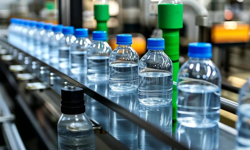 Gen-3 Factory Automatic Production Line, Drinking Water Stock Footage ...