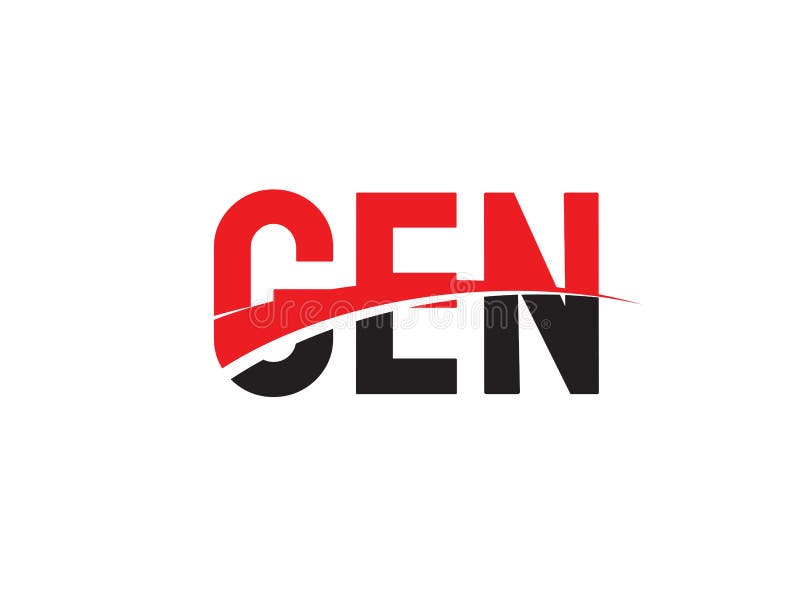 GEN Letter Initial Logo Design Vector Illustration Stock Vector ...