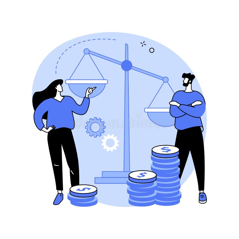 Gender Discrimination And Inequality Isometric Flat Vector Concept