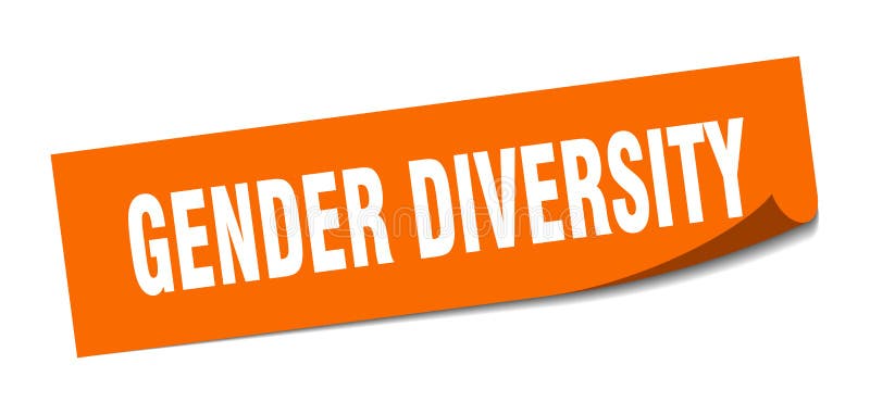 Gender Diversity Sticker. Square Isolated Label Sign. Peeler Stock ...