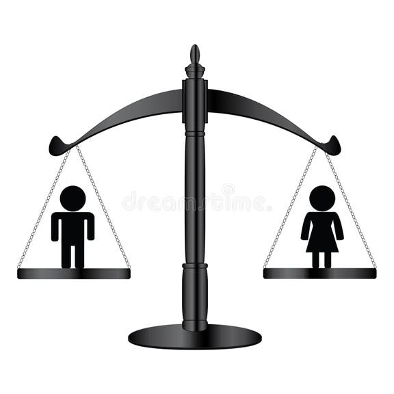 Gender Inequality Scale Stock Illustrations 250 Gender Inequality