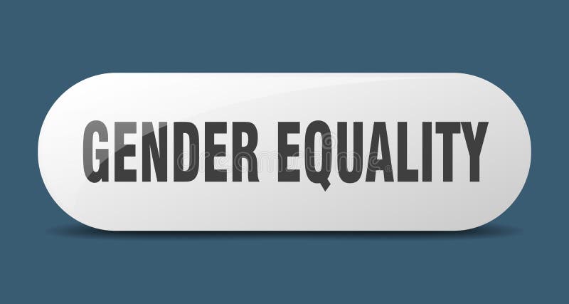 Gender Equality Button. Sticker. Banner. Rounded Glass Sign Stock ...