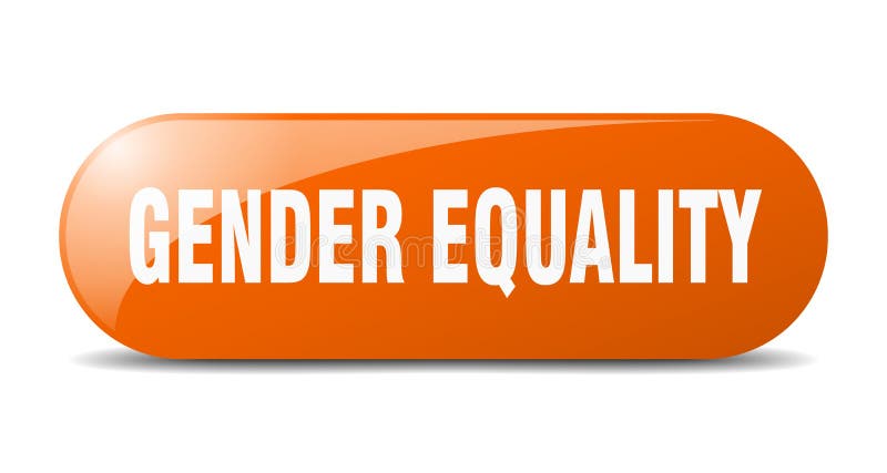 Gender Equality Button. Sticker. Banner. Rounded Glass Sign Stock ...