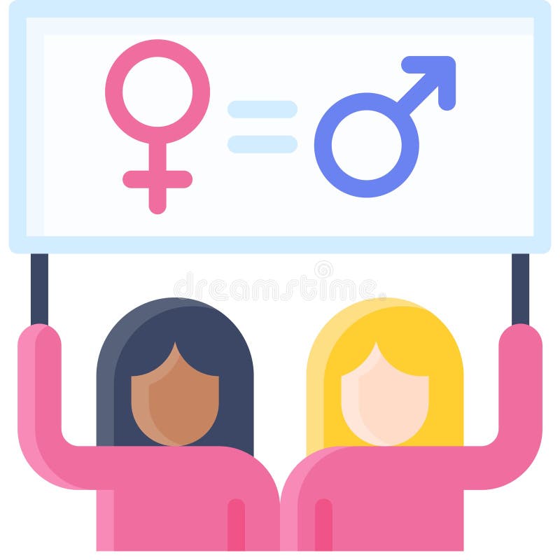 Gender Equality Icon, Feminism Related Vector Stock Vector ...