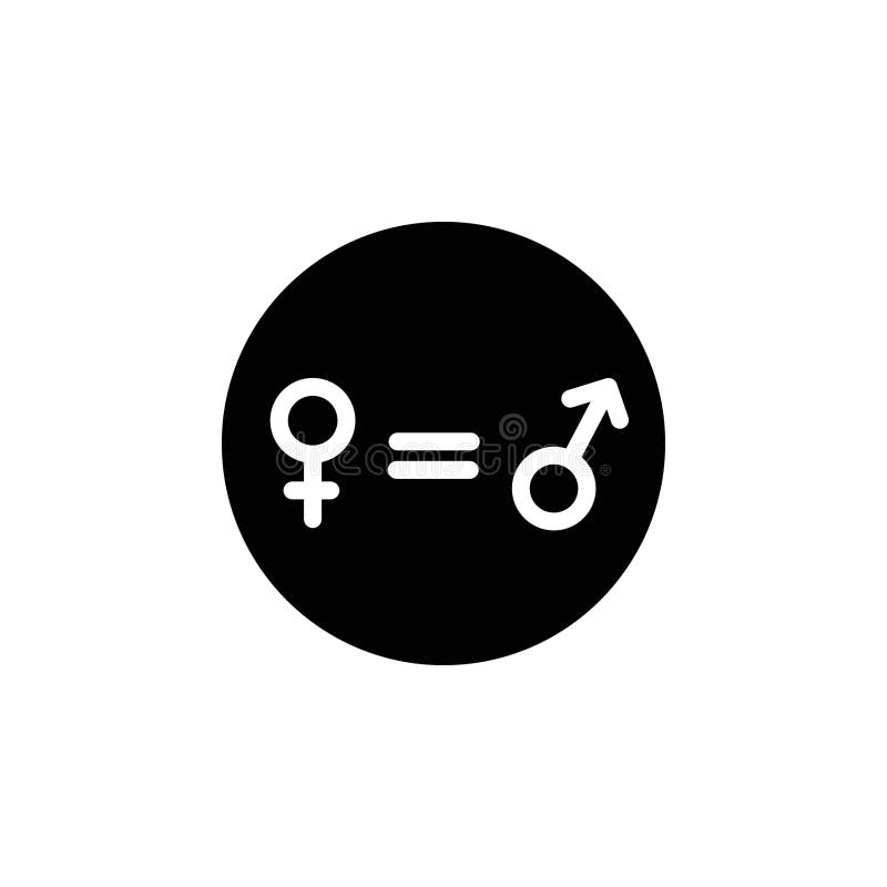 Gender Equality Icon Web Design in Vector Stock Vector - Illustration ...