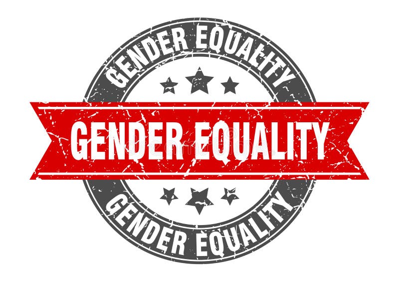 Gender Equality Ribbon. Gender Equality Isolated Paper Sign. Banner ...