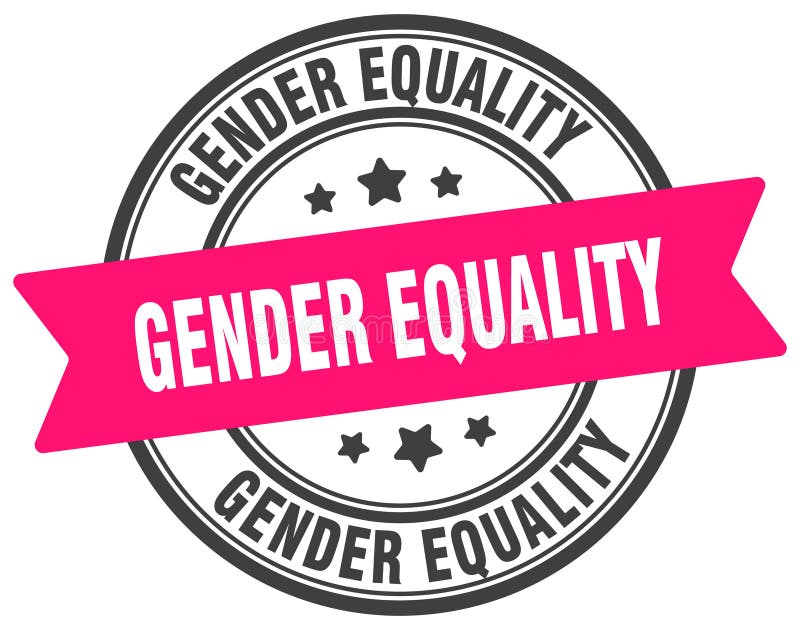 Gender Equality Sticker. Gender Equality Label Stock Vector ...